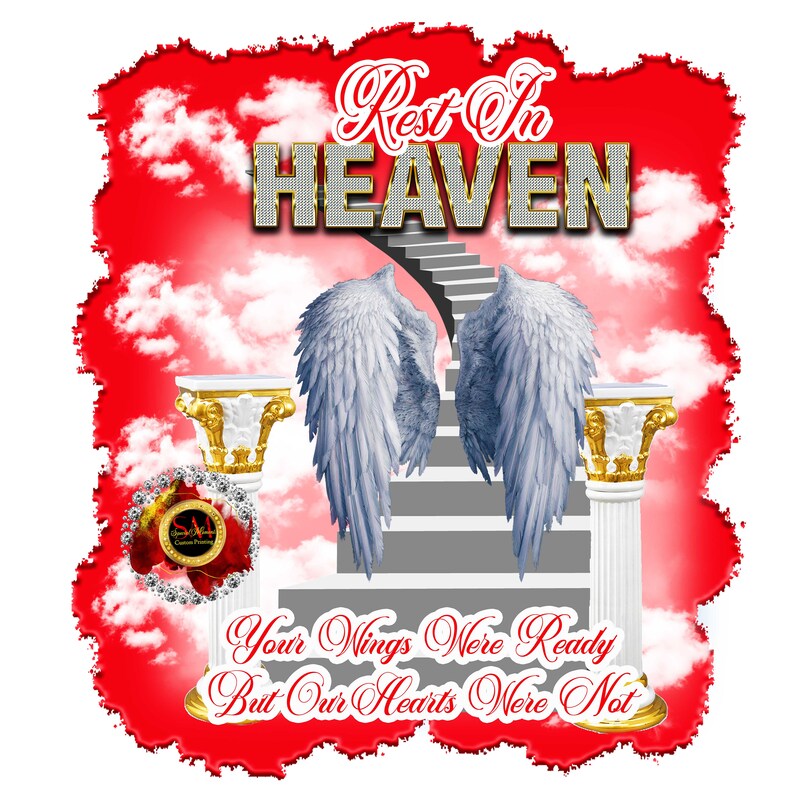 Center T-shirt PNG Design Memorial RIP Design Funeral - Etsy