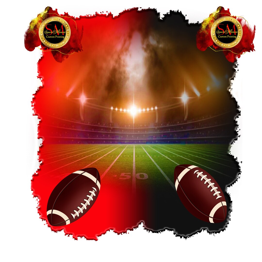 Football PNG Background Design - Etsy