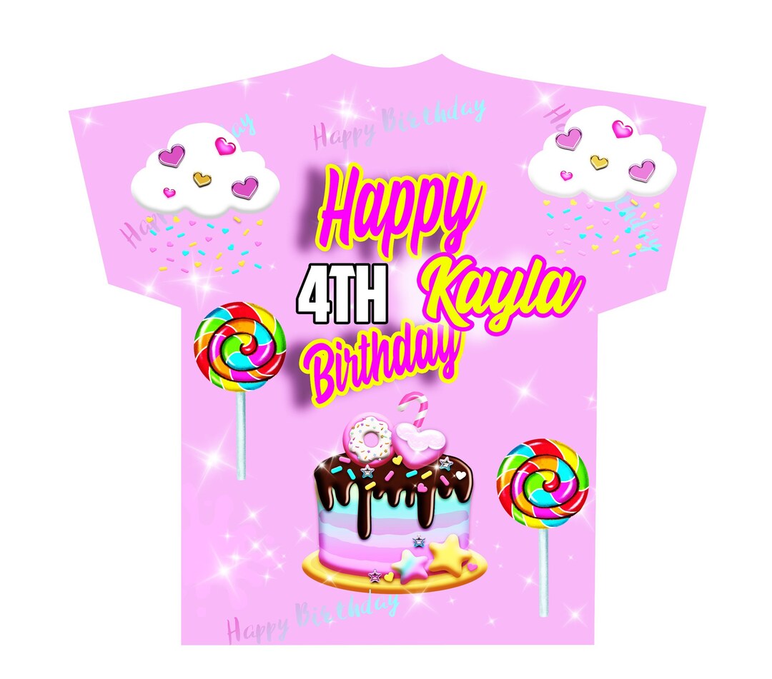 Fully Designed Editable Happy Birthday Sublimation All Over T-shirt ...