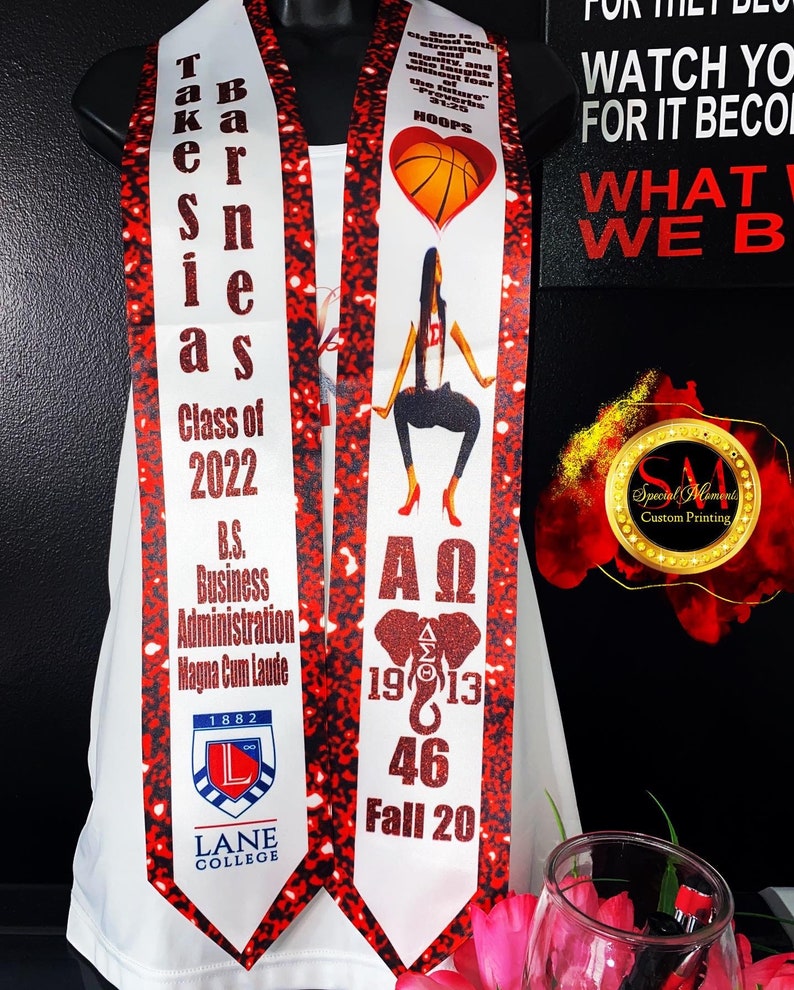 Custom Graduation Stole/ Grad Stole Class of 2022 - Etsy