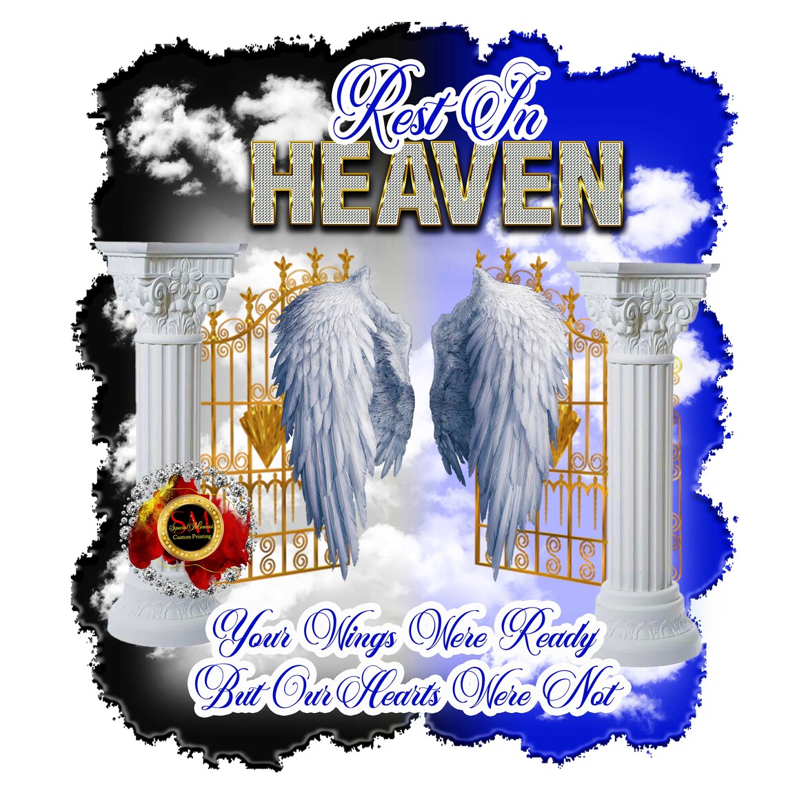 Center T-shirt PNG Design Memorial RIP Design Funeral - Etsy