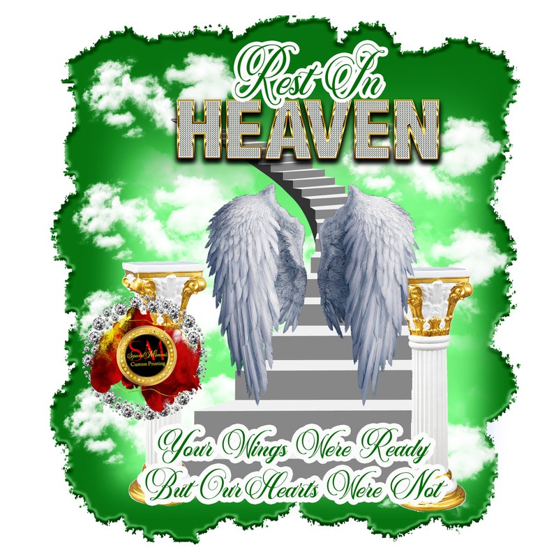 Center T-shirt PNG Design Memorial RIP Design Funeral - Etsy