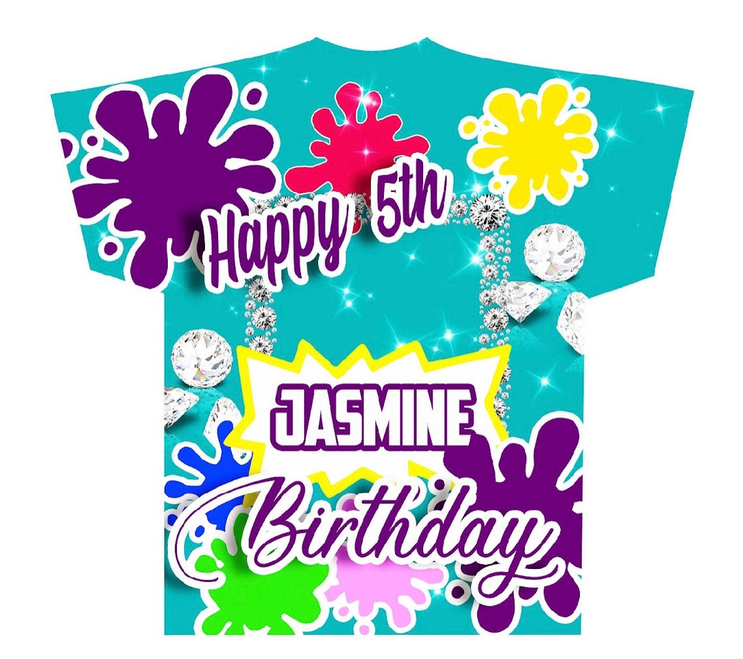 Fully Designed Editable Happy Birthday Sublimation All Over T-shirt ...