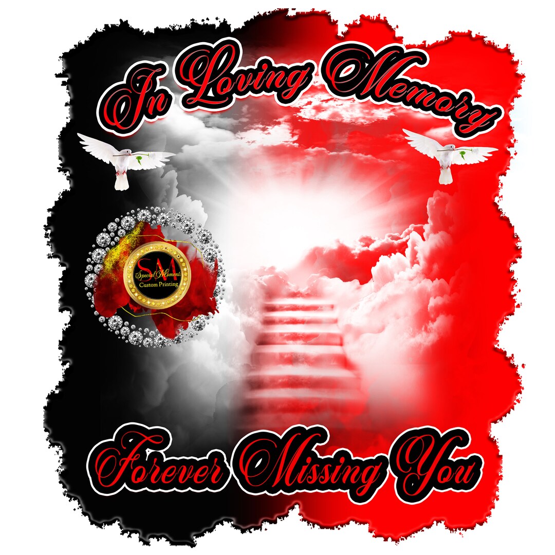 Center T-shirt PNG Design, Memorial, RIP Design, Funeral Background PNG ...