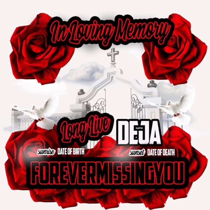 Photoshop Half T-shirt Design. Affinity Designer. Funeral RIP - Etsy