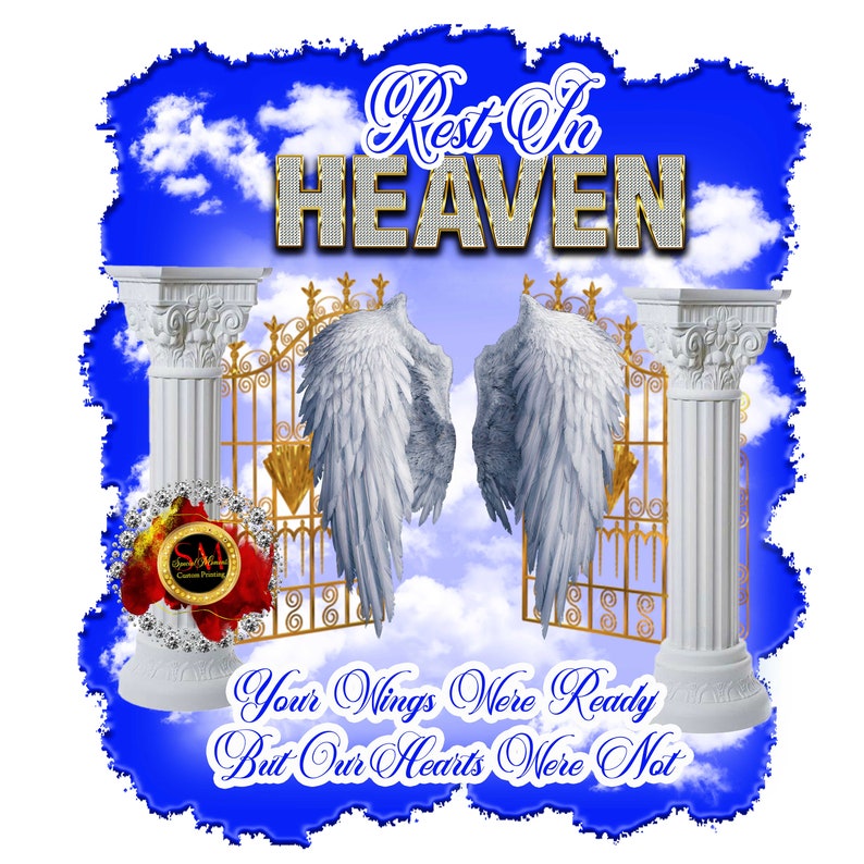 Center T-shirt PNG Design Memorial RIP Design Funeral - Etsy