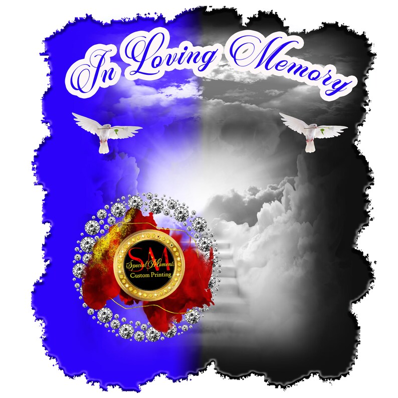 Center T-shirt PNG Design Memorial RIP Design Funeral - Etsy