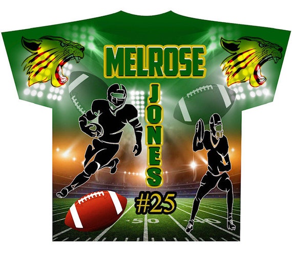Football Fully Designed Editable Sublimation All Over T-shirt - Etsy
