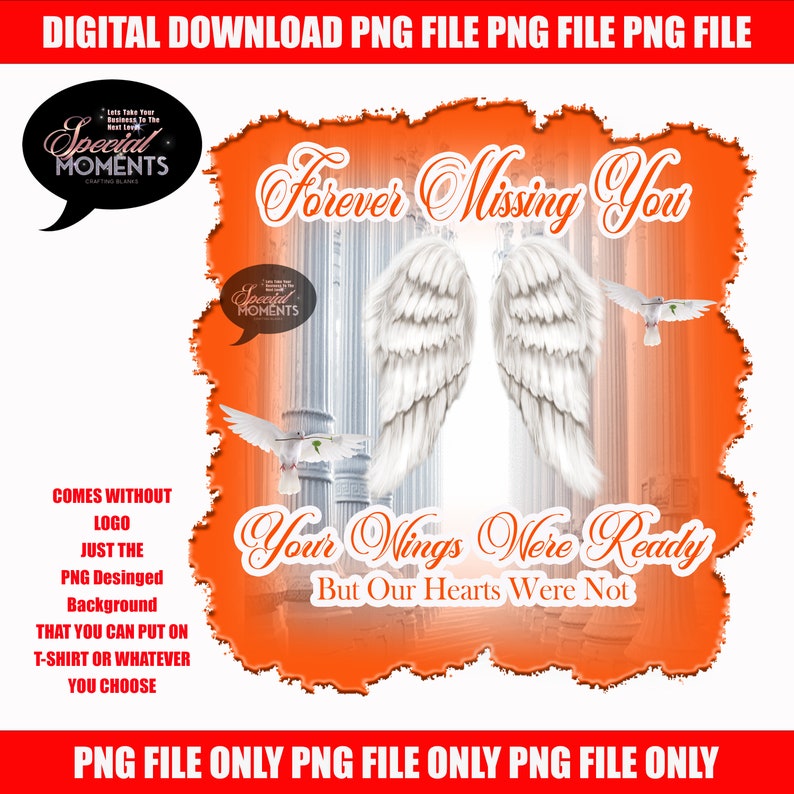 Center T-shirt PNG Design Memorial RIP Design Funeral - Etsy