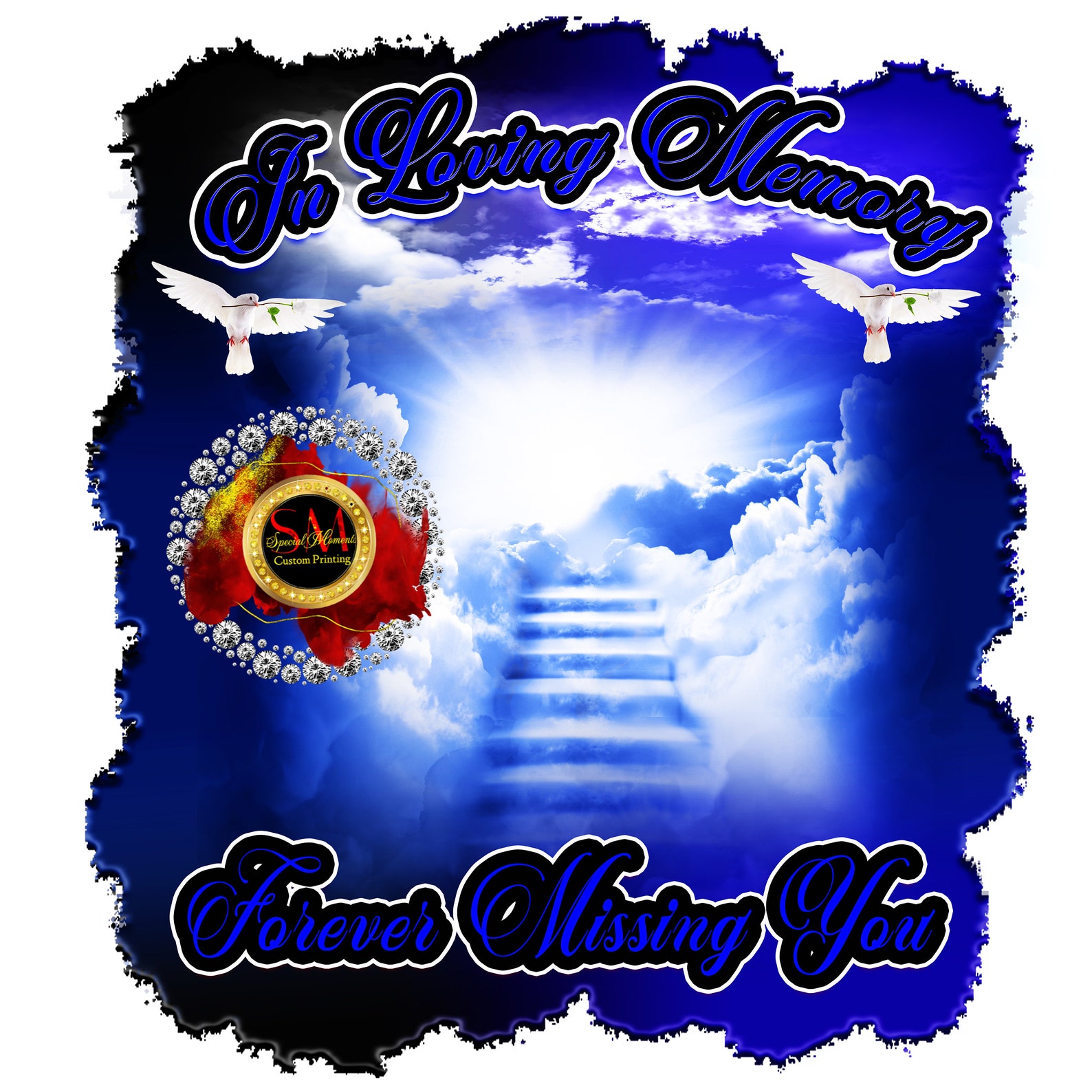 Center T-shirt PNG Design Memorial RIP Design Funeral - Etsy