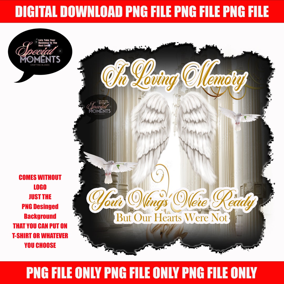 Center T-shirt PNG Design Memorial RIP Design Funeral - Etsy