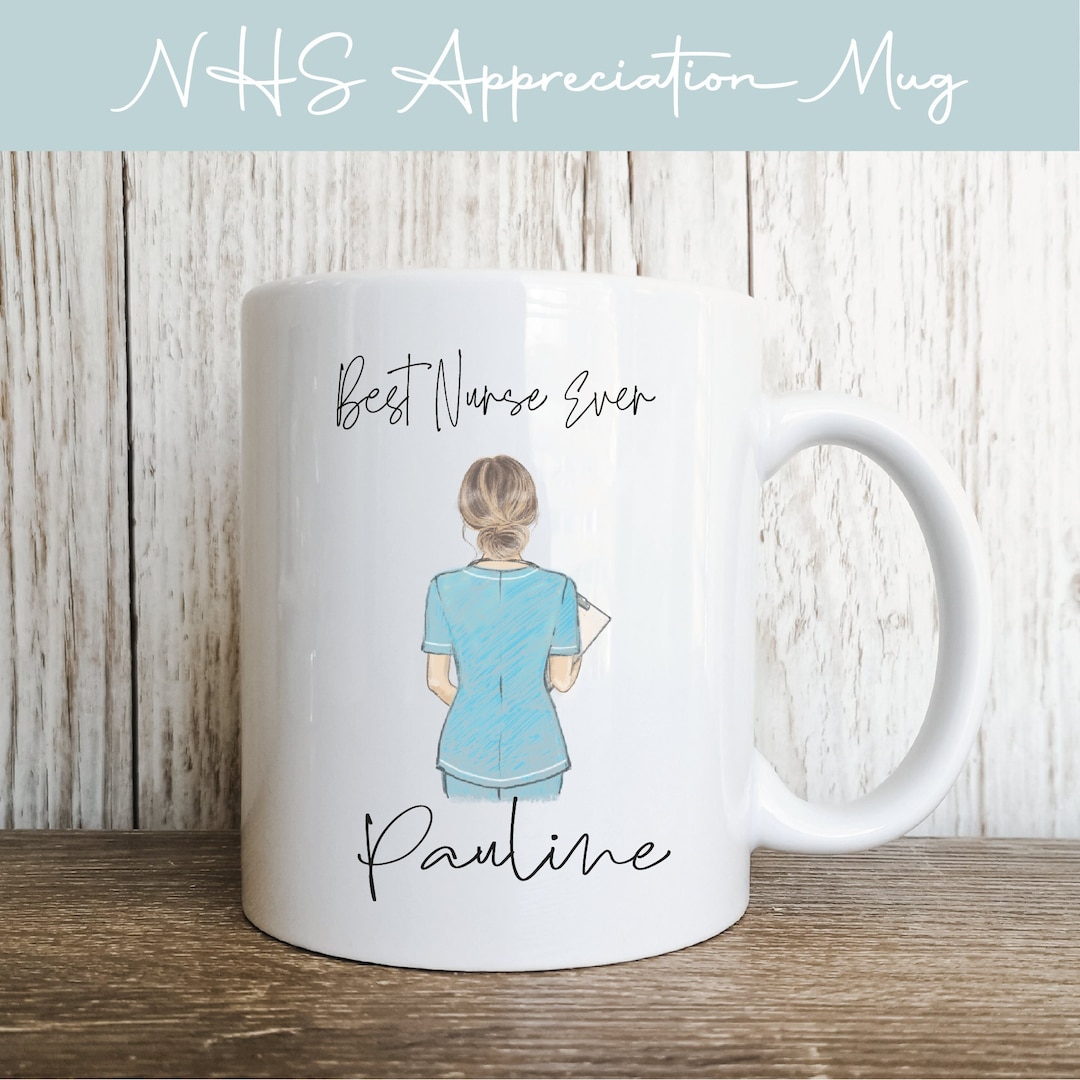 Personalised Nurse NHS Mug | Custom Name Coffee Tea Mug | Gift for Her ...