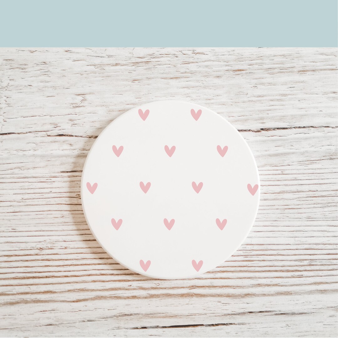 Hearts Coasters Country Style Heart Pattern Gift for Her - Etsy