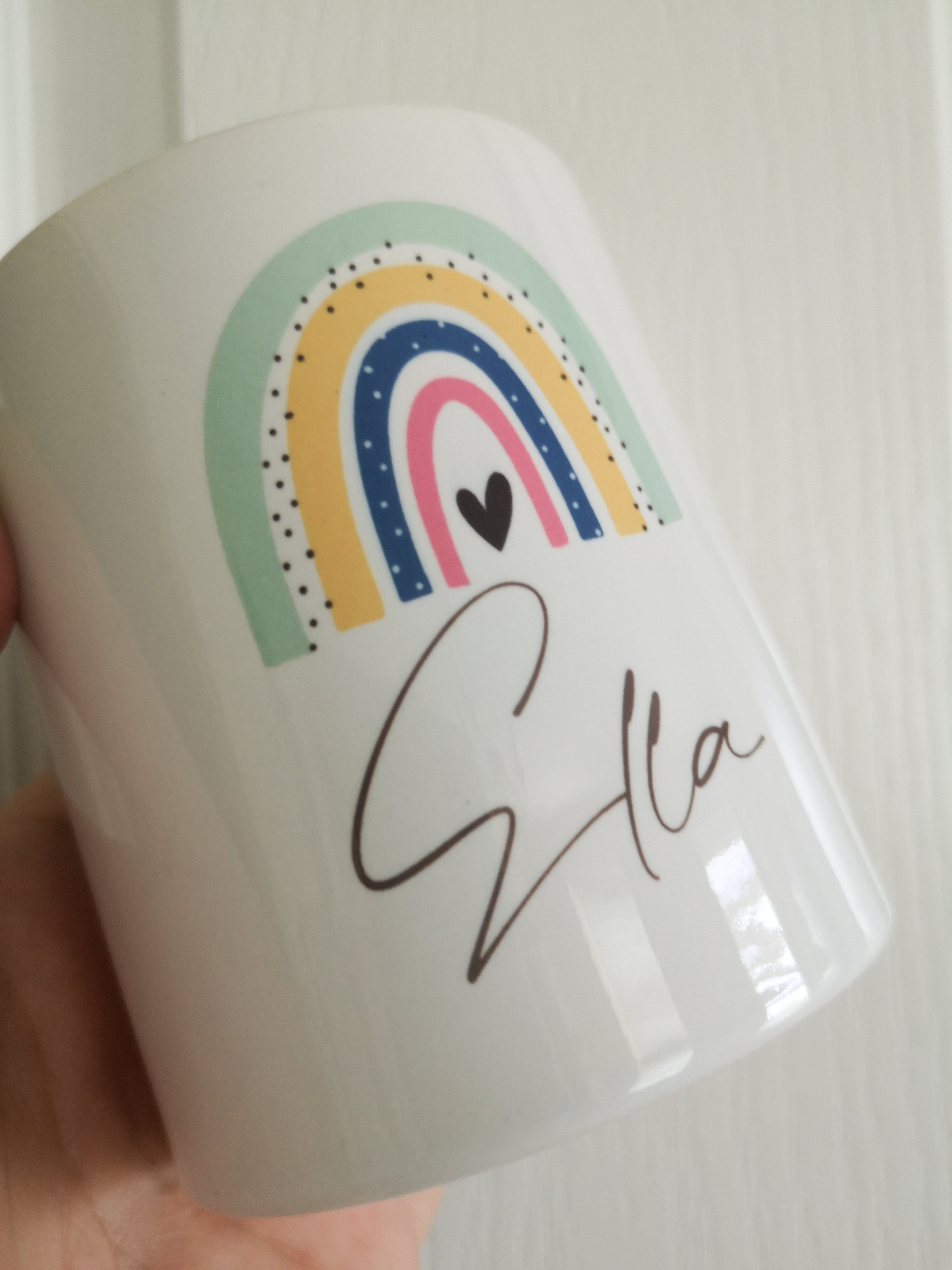 Personalised Rainbow Money Box | Custom Name Initial | Gift for Her ...