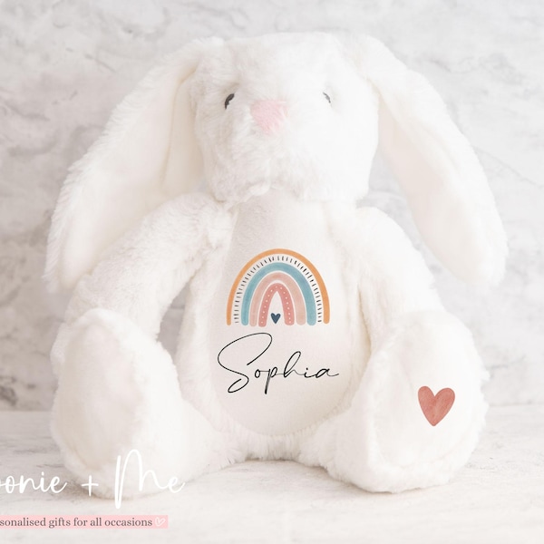 Rainbow Teddy Bear - Etsy UK