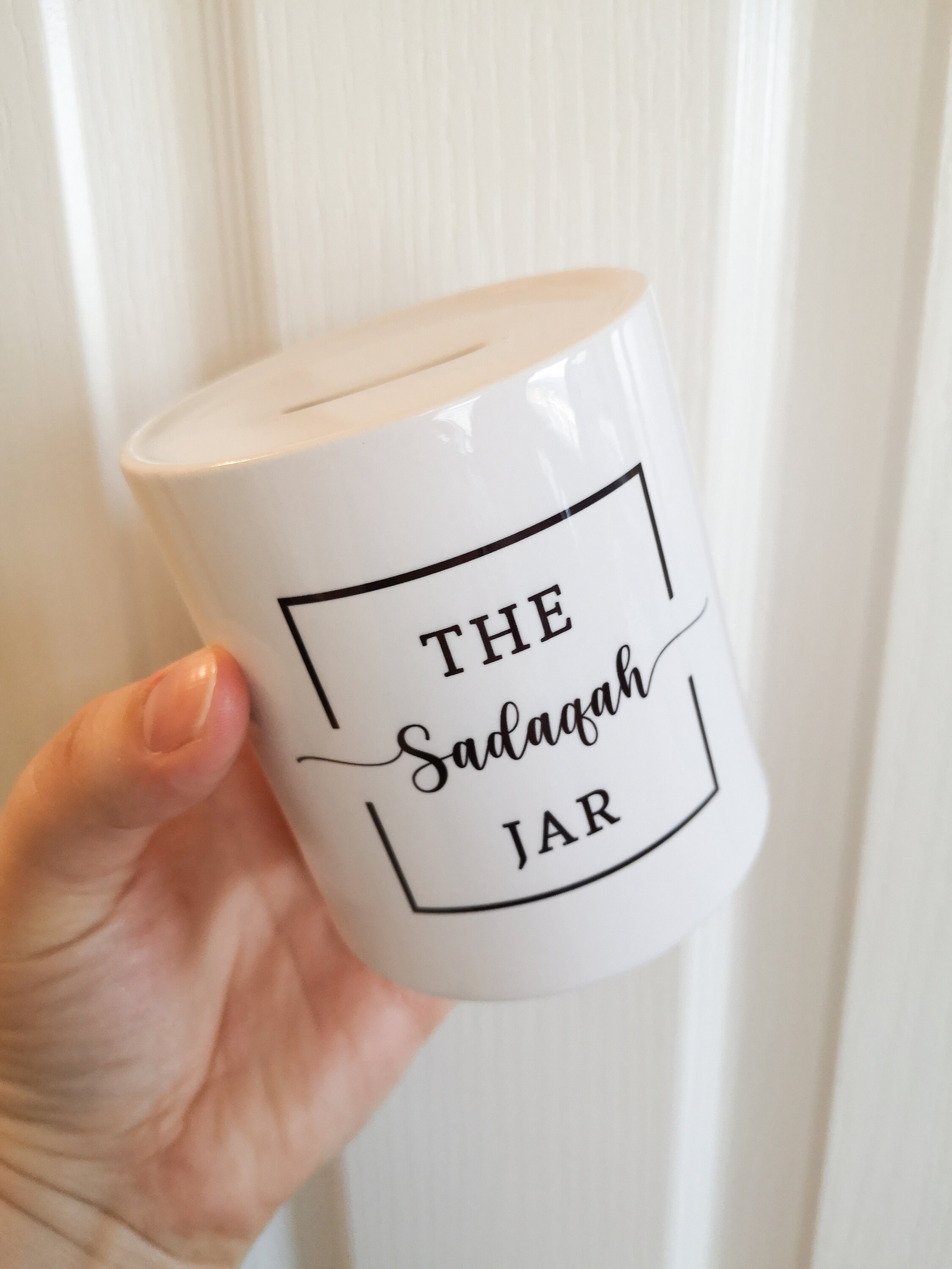 Personalised Ceramic Money Box Custom Name Initial Gift | Etsy