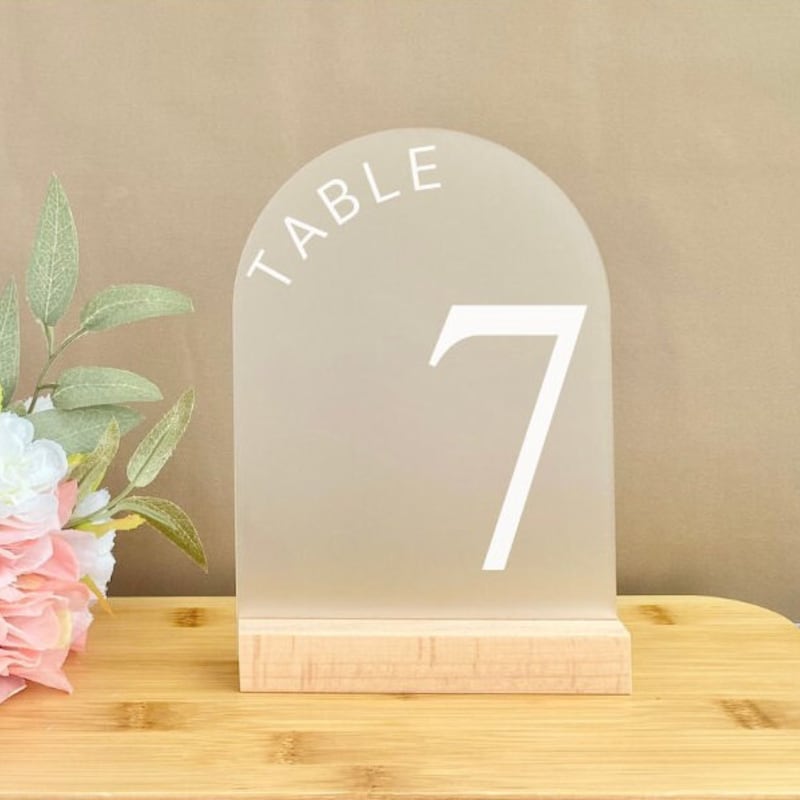 5x7 Table Numbers - Etsy
