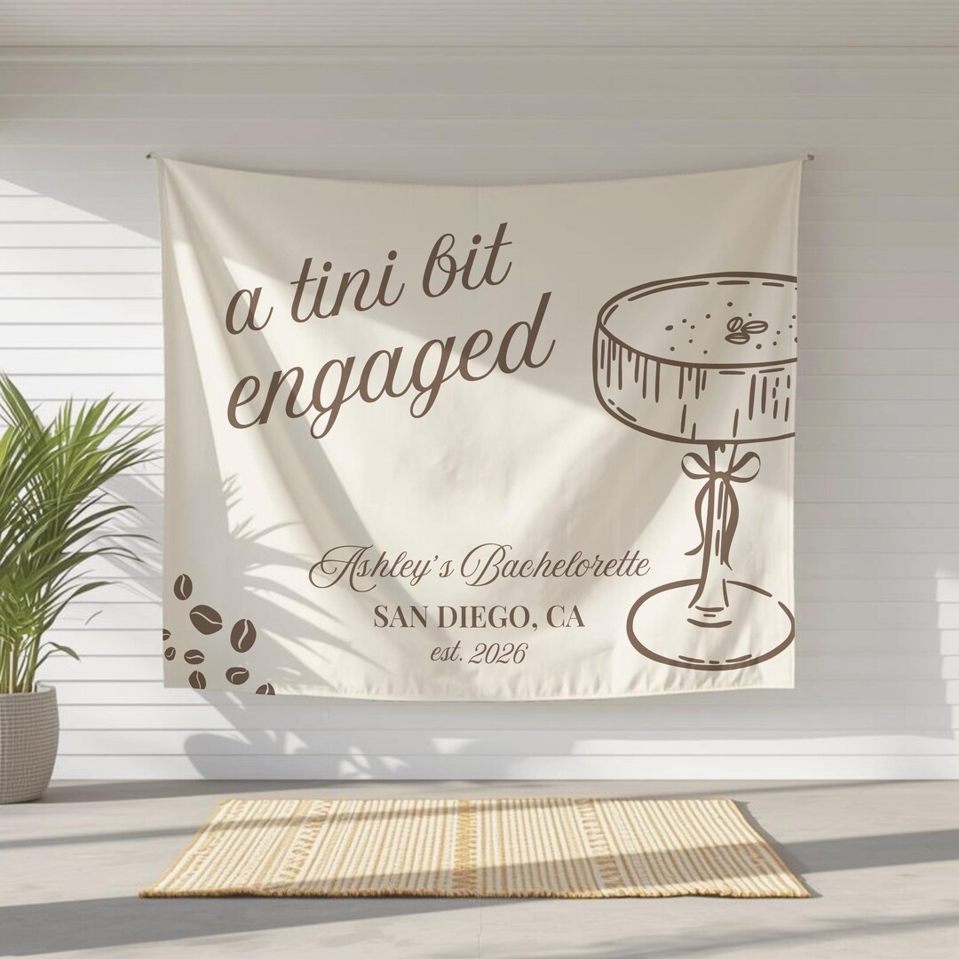 A Tini Bit Engaged Sign, Bride in a Tini Bit, Espresso Martini ...