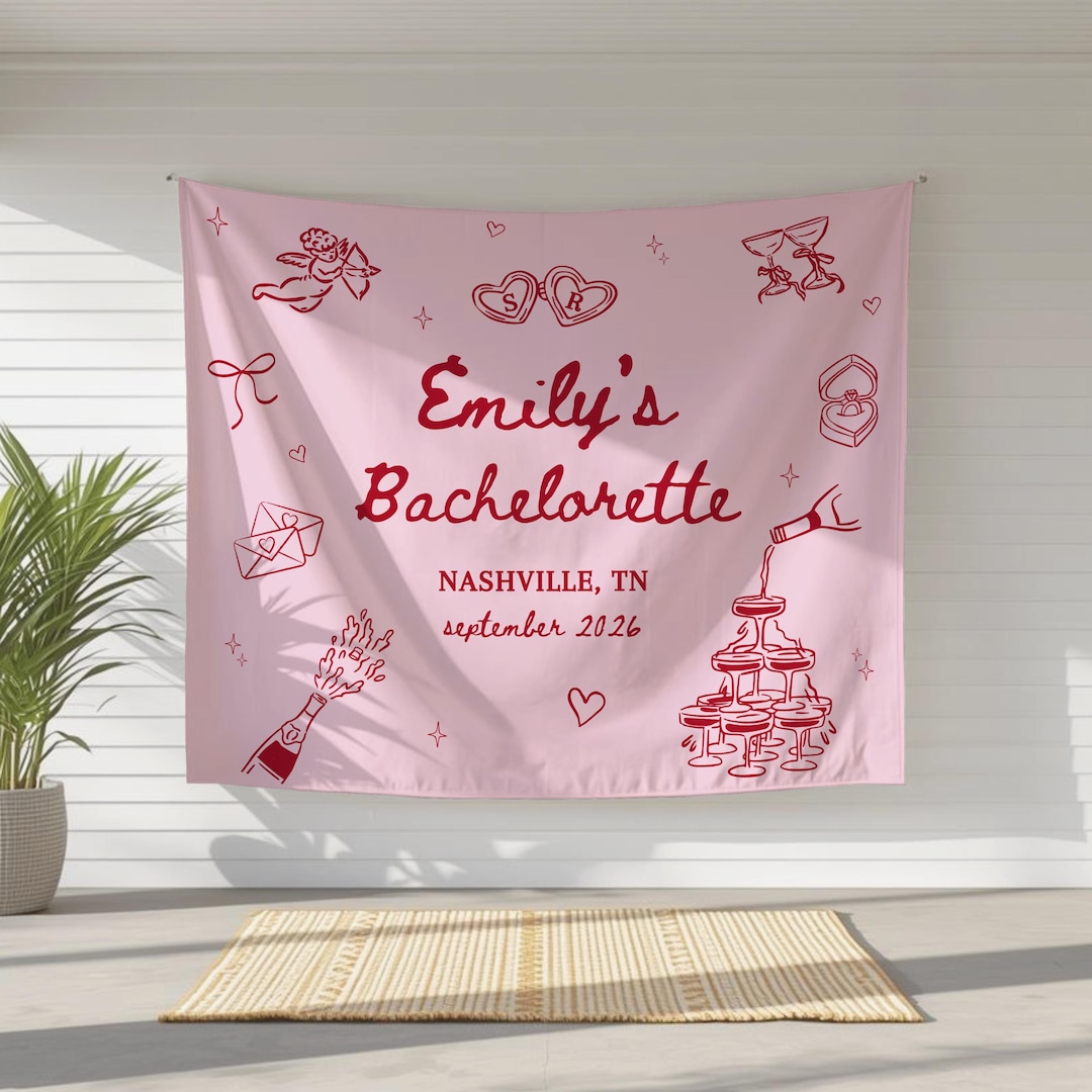 Custom Bachelorette Banner, Bachelorette Party Decor, Bachelorette ...