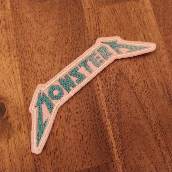 Monstera X Metallica Parody Vaporwave Plant Felt / Felt Patch - Etsy
