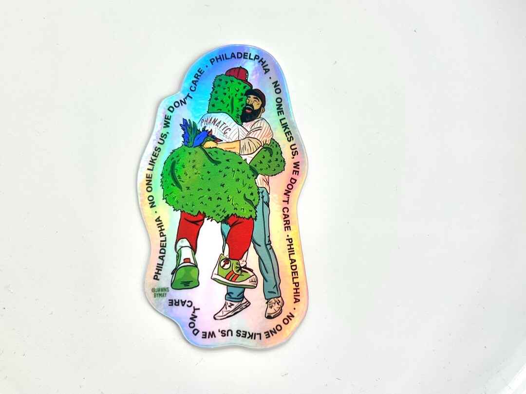 Phanatic & Jason Kelce Hug Sticker: Philly Sports, Go Birds ...