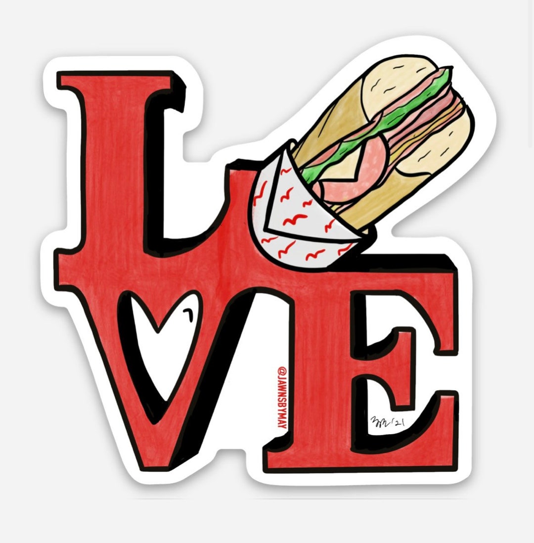 Philly LOVE Food Stickers | Philadelphia Eats | Hoagies Soft Pretzels ...