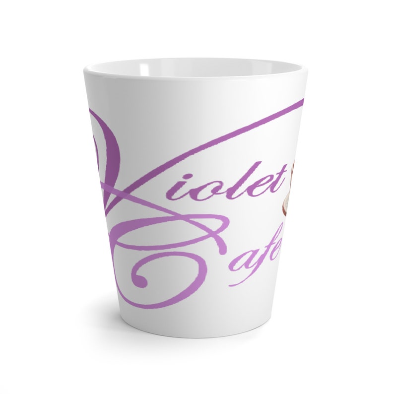 Violet Cafe Latte Mug - Etsy
