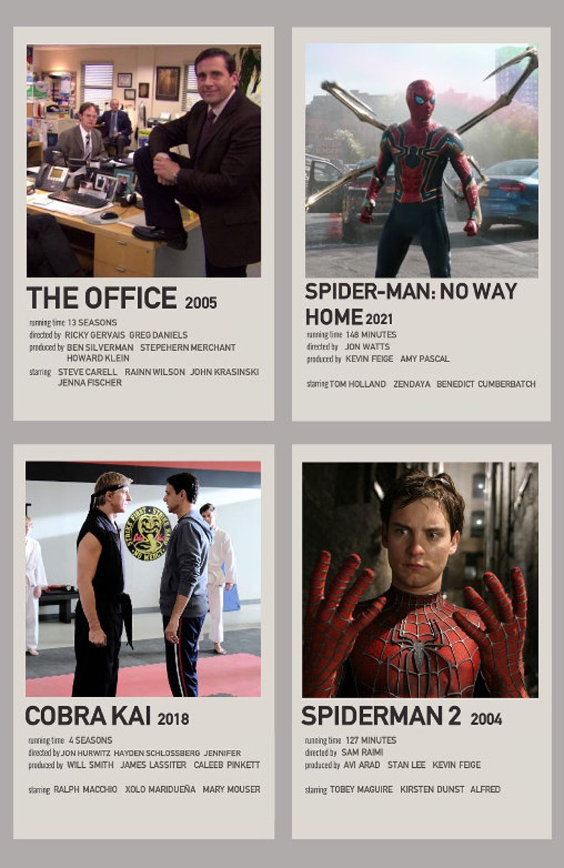 Mini Movie Poster Print Pack - Etsy Canada