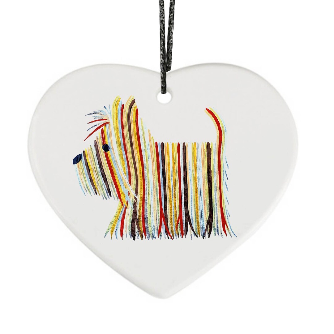 Wheaten Scottie Dog Ceramic Ornament: Dog Lover Gift, Christmas Tree ...