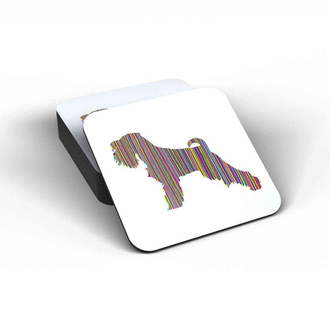Handcrafted Schnauzer Dog Coasters - Unique and Stylish Home Decor, Set ...