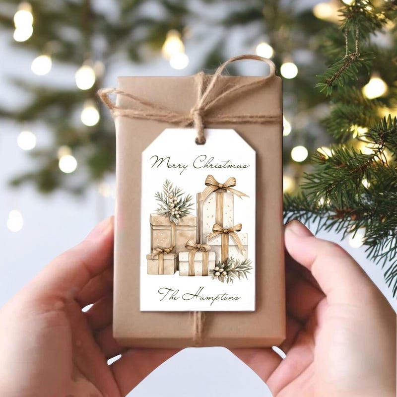 Custom Christmas Tag - Etsy
