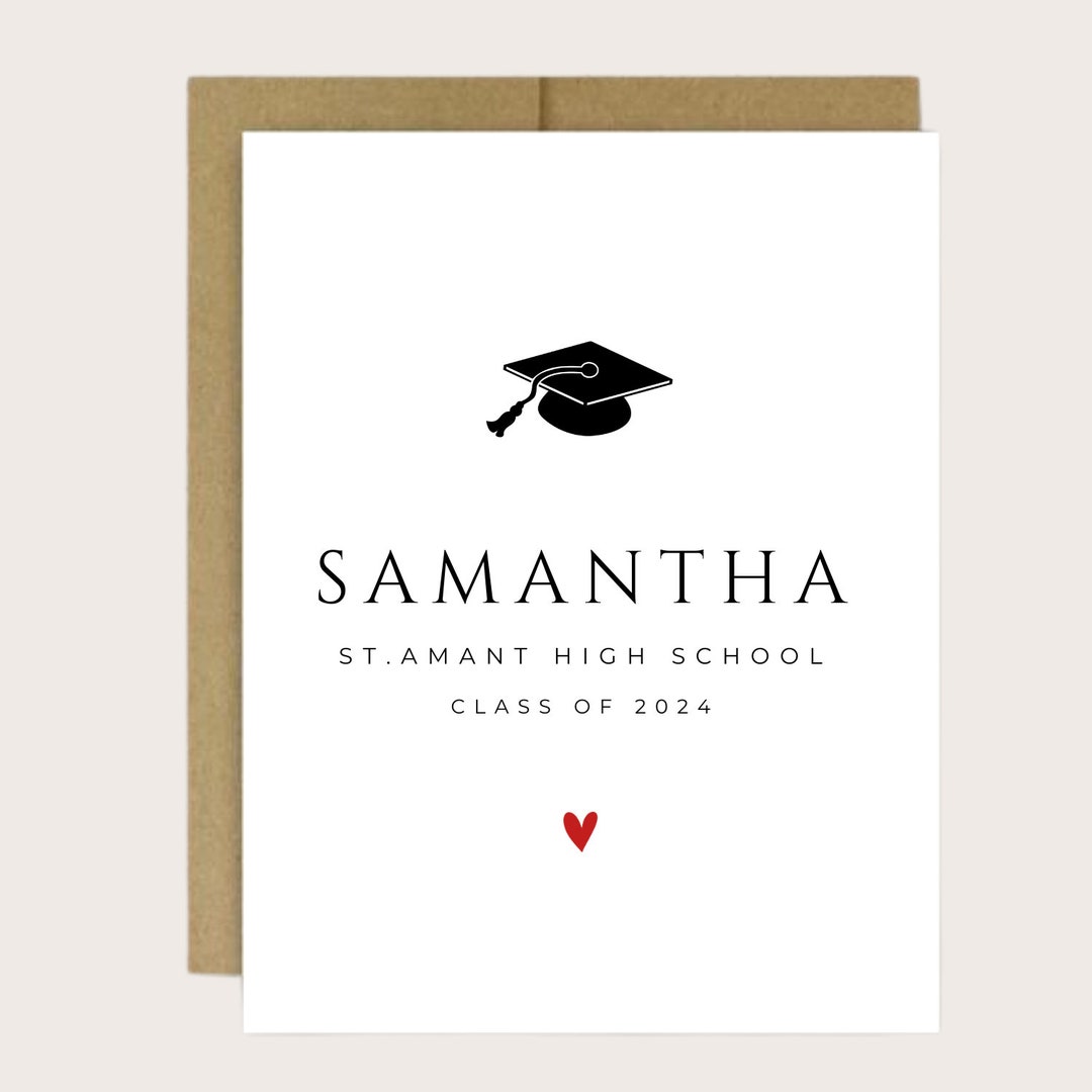 Personalized Graduation Card graduation Card Gift, Customized ...