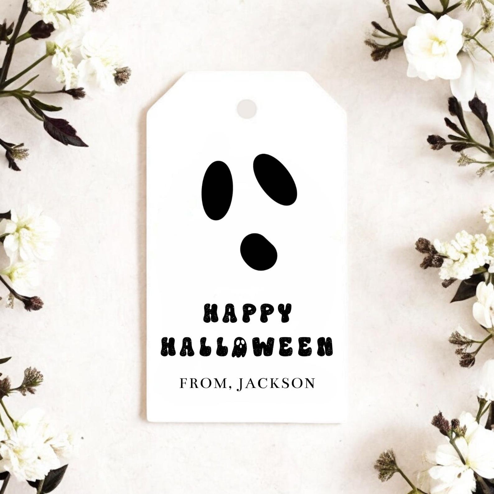 Ghost Gift Tags for Kids student Halloween Favors, Students Labels ...