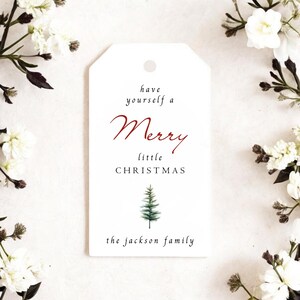 Merry Little Christmas Gift Tags [personalized Christmas Gift Tags ...