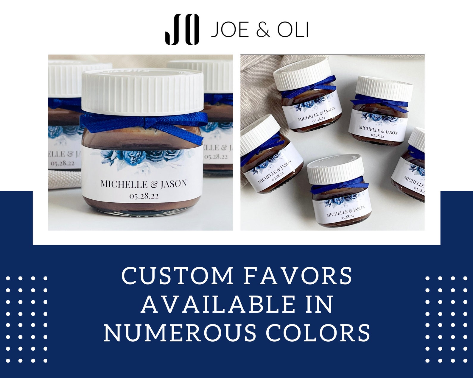 Personalized Nutella Jars Nutella Favors Tiered Tray Decor - Etsy