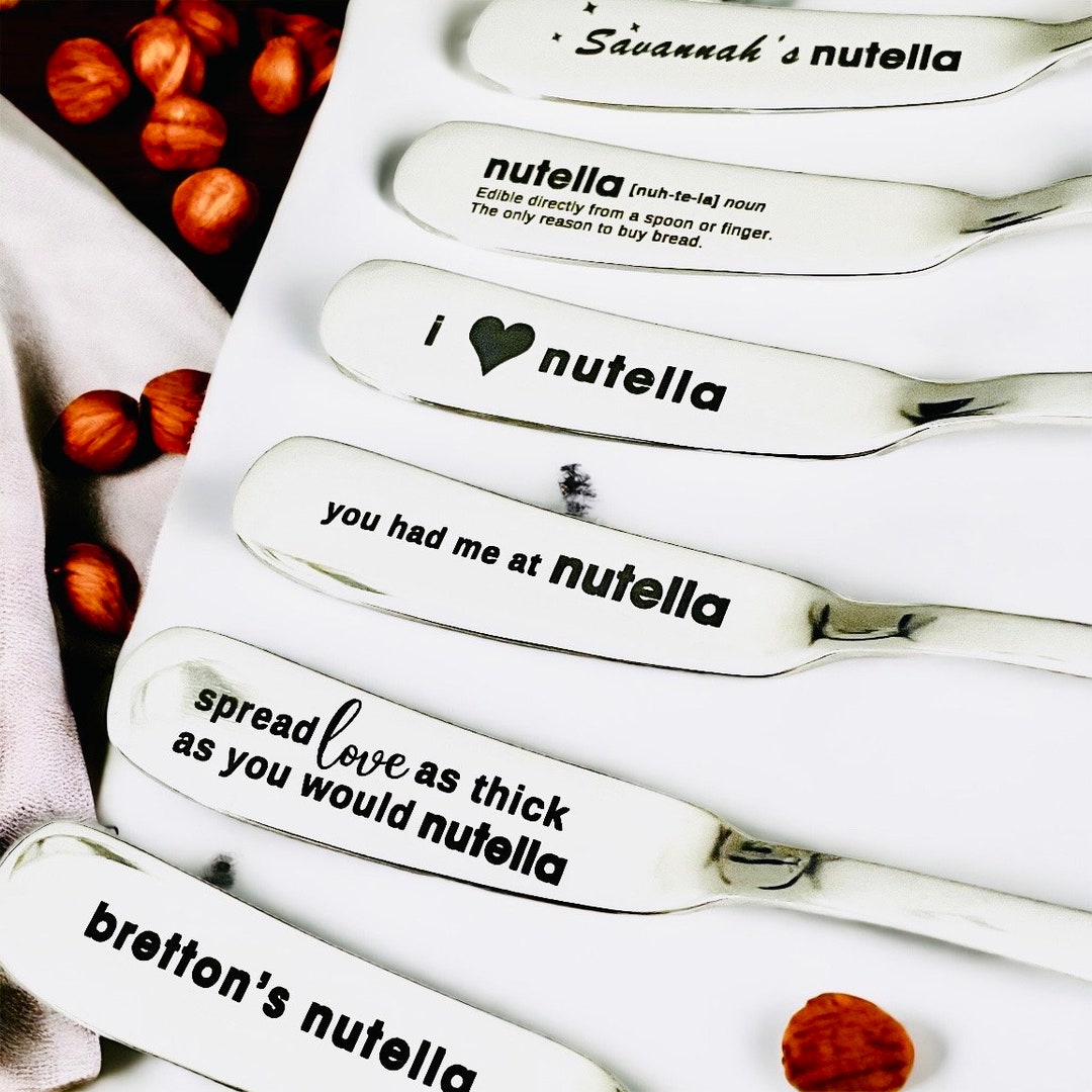 Personalized Nutella Spreader Nutella Gift Custom Laser Engraved Gift ...