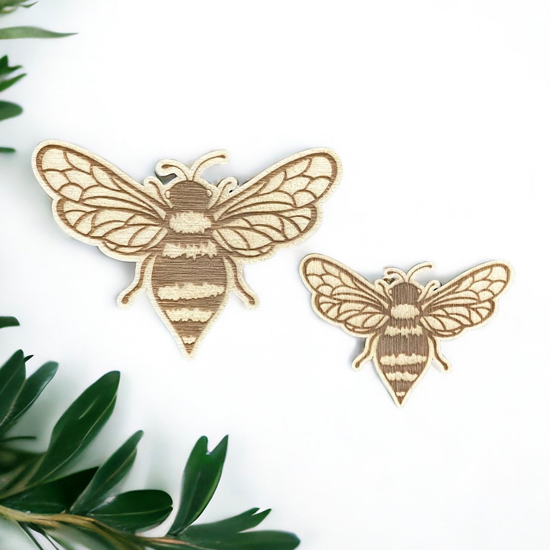 Wooden Bee Magnet • Bee Gift • Nature Lover • Christmas Stocking ...