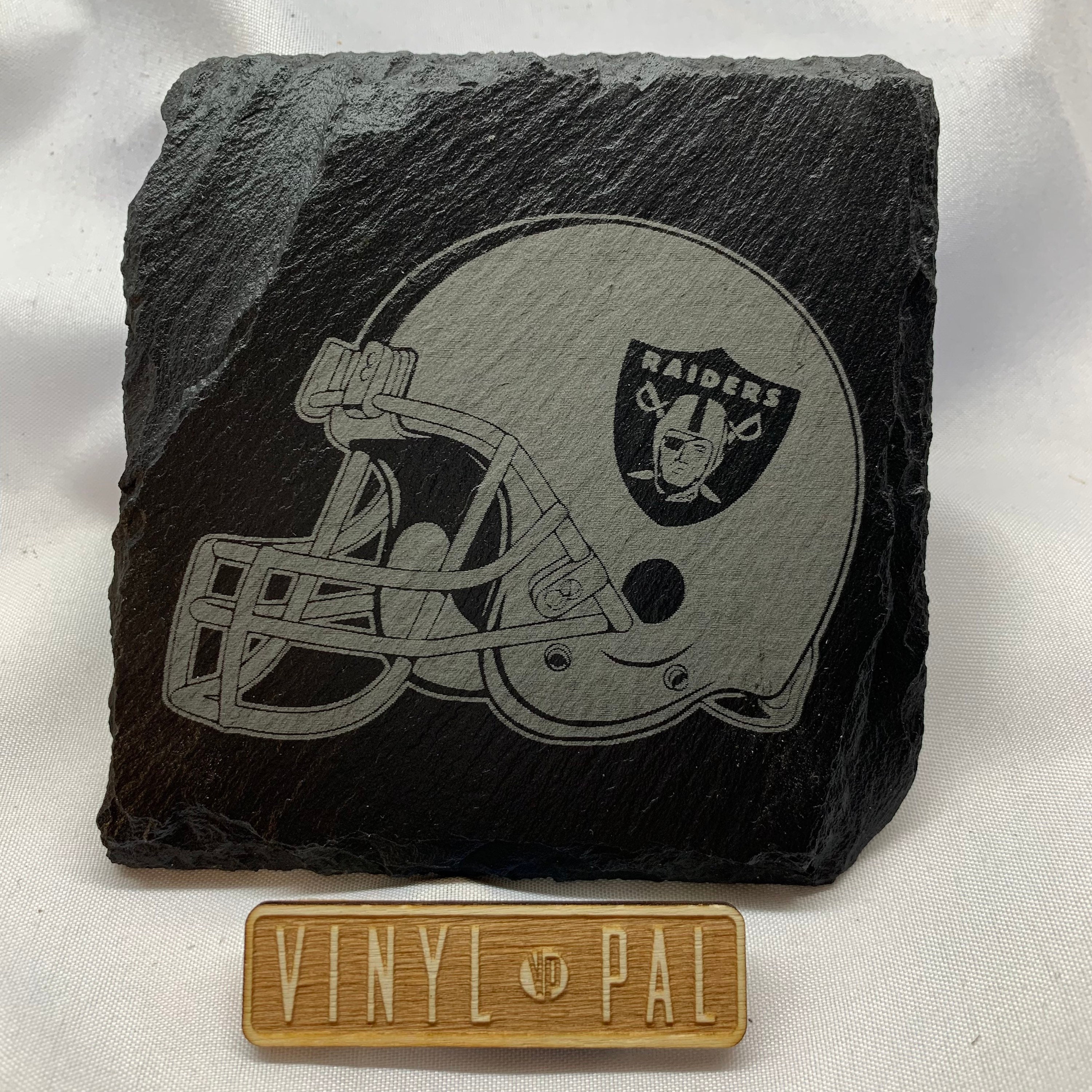 Raiders Premium Laser Engraved Slate Coaster - Etsy