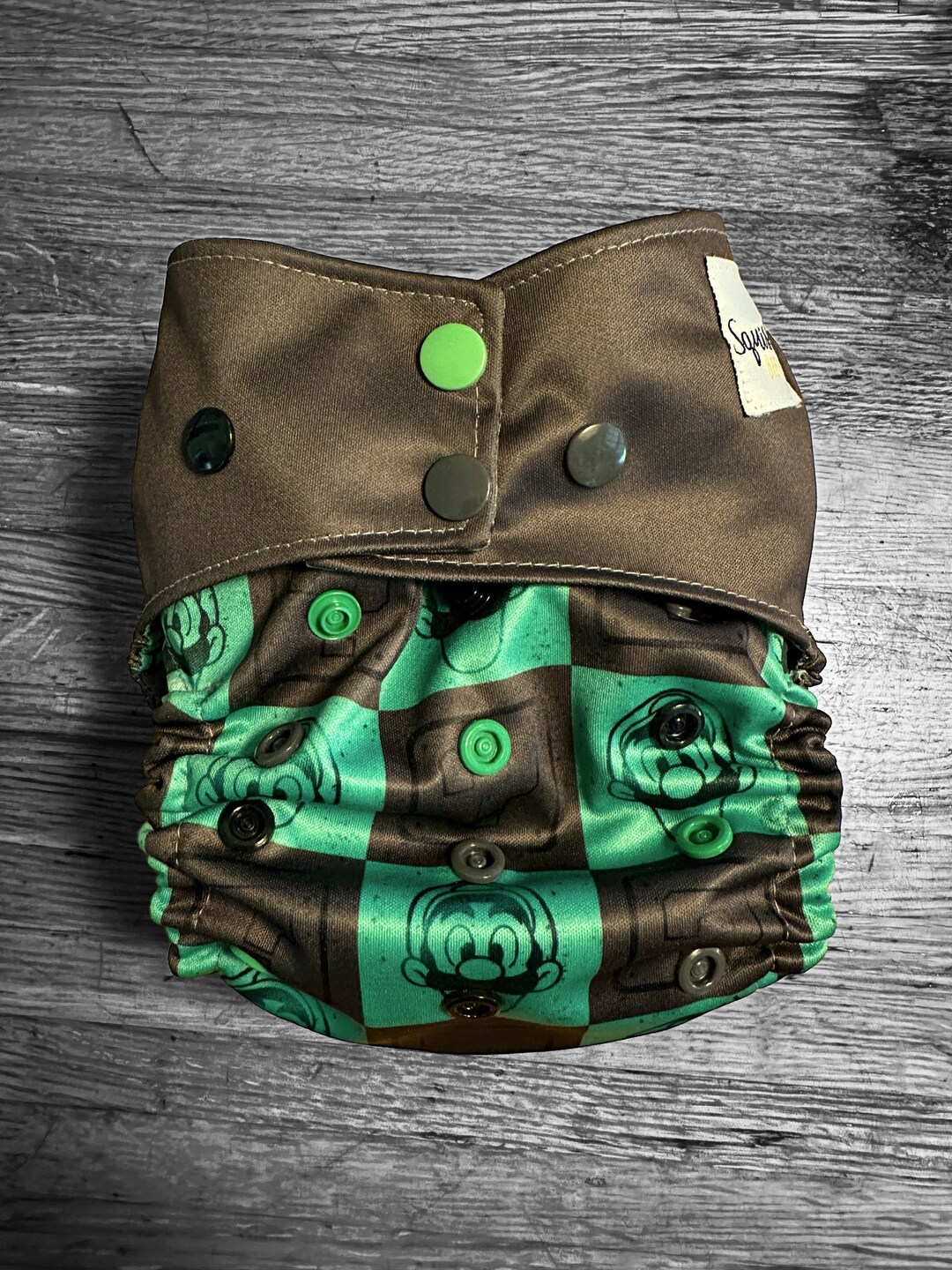 Ready to Ship Plumber Bros Green Happy Hippo Flex Fit, Retro Gaming ...