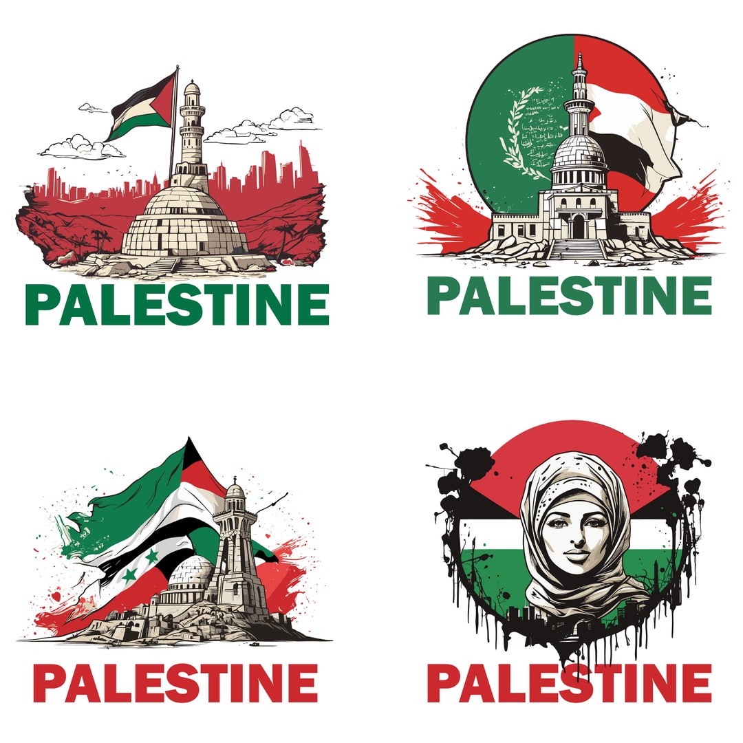 4 Free Palestine T-shirt Hoodie Bundle Svg Png Jpg Instant - Etsy