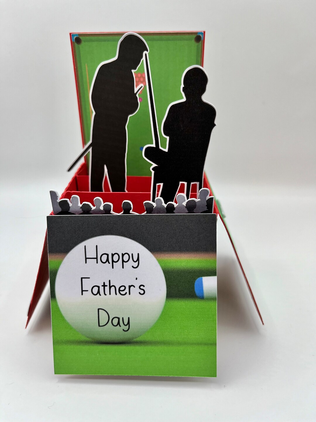Snooker Card, Snooker Pop up Box Card, Personalised Snooker Card ...