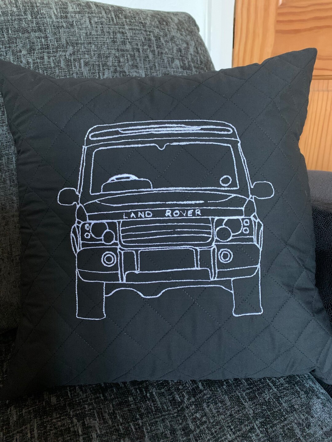 Land Rover Cushion, Discovery 2 Sketch Design Cushion, Land Rover Gifts ...