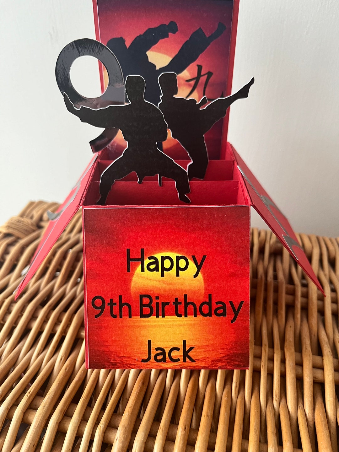 Personalized Karate Pop up Birthday Card: Handmade 3D Celebration - Etsy UK