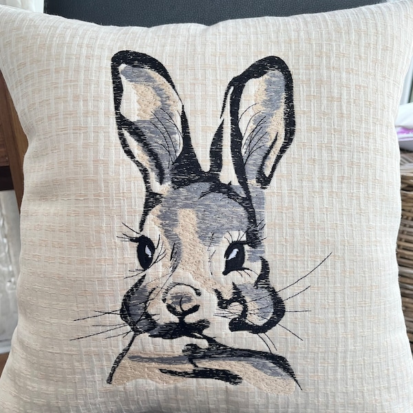 Hare Cushion - Etsy UK