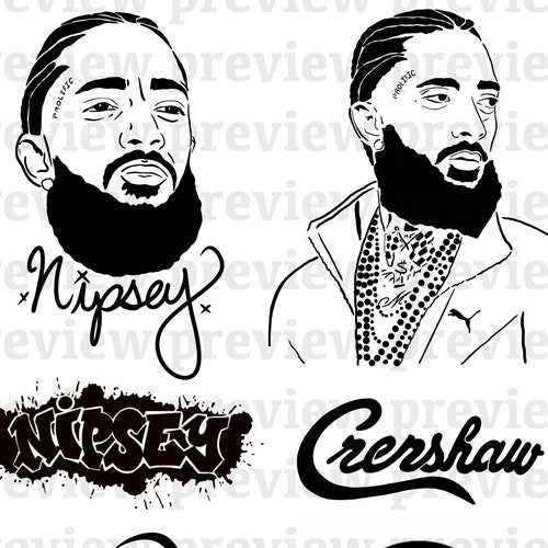 Nipsey Hussle Svg File Perfect For Cricut Nipsey Hussle Etsy