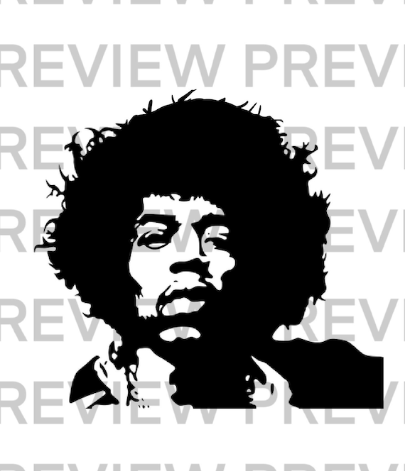 Jimi Hendrix SVG Woodstock Hendrix SVG Download. Perfect for - Etsy UK