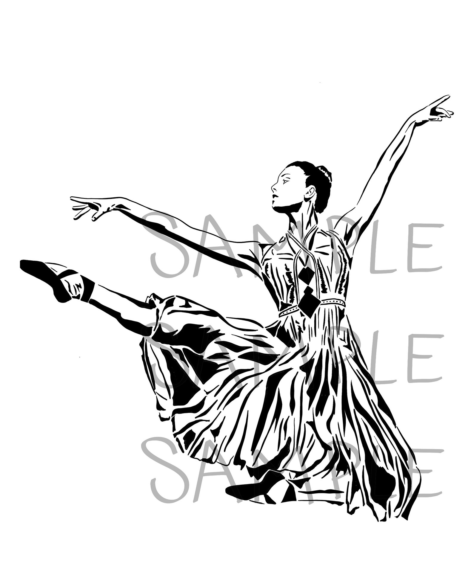 Ballerina SVG Downloadable file perfect for Cricut | Etsy