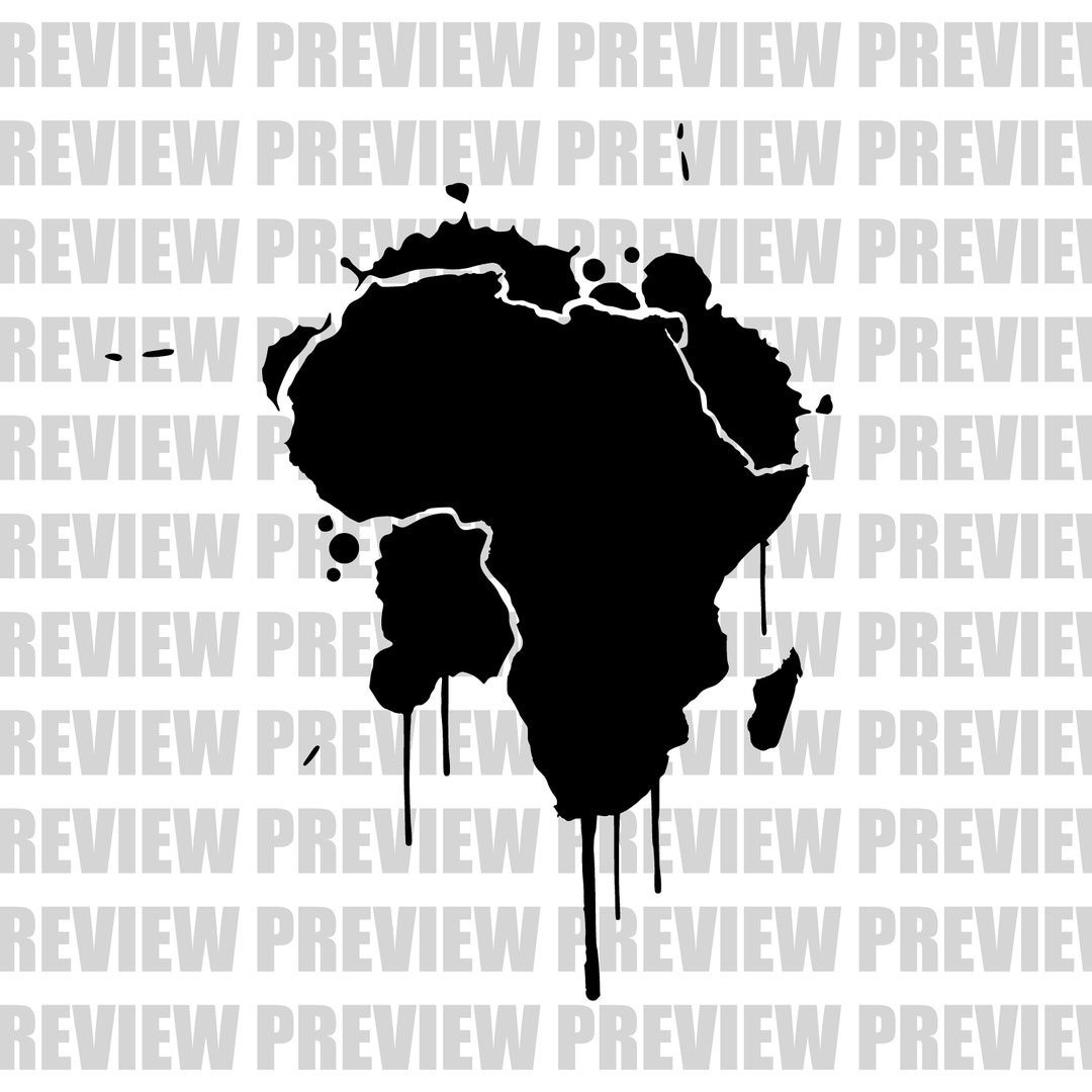Africa Svg File Graffiti Africa SVG File . Perfect for Cricut - Etsy