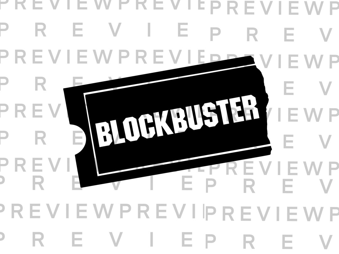 Blockbuster Video SVG , Perfect for Cricut, 90s Retro Digital SVG File ...