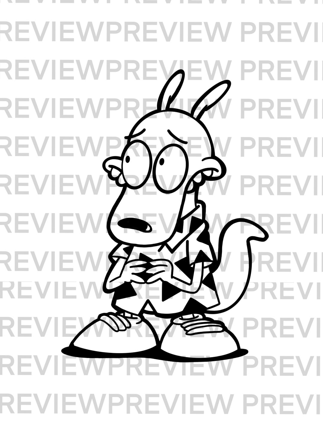 Rocko SVG Rockos Modern Life SVG 90s Dibujos animados, Perfecto para ...